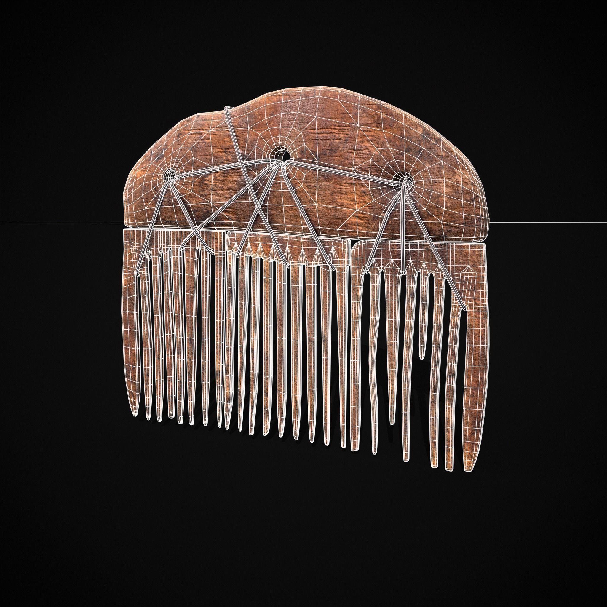 3D model Viking Beard Comb VR / AR / low-poly | CGTrader