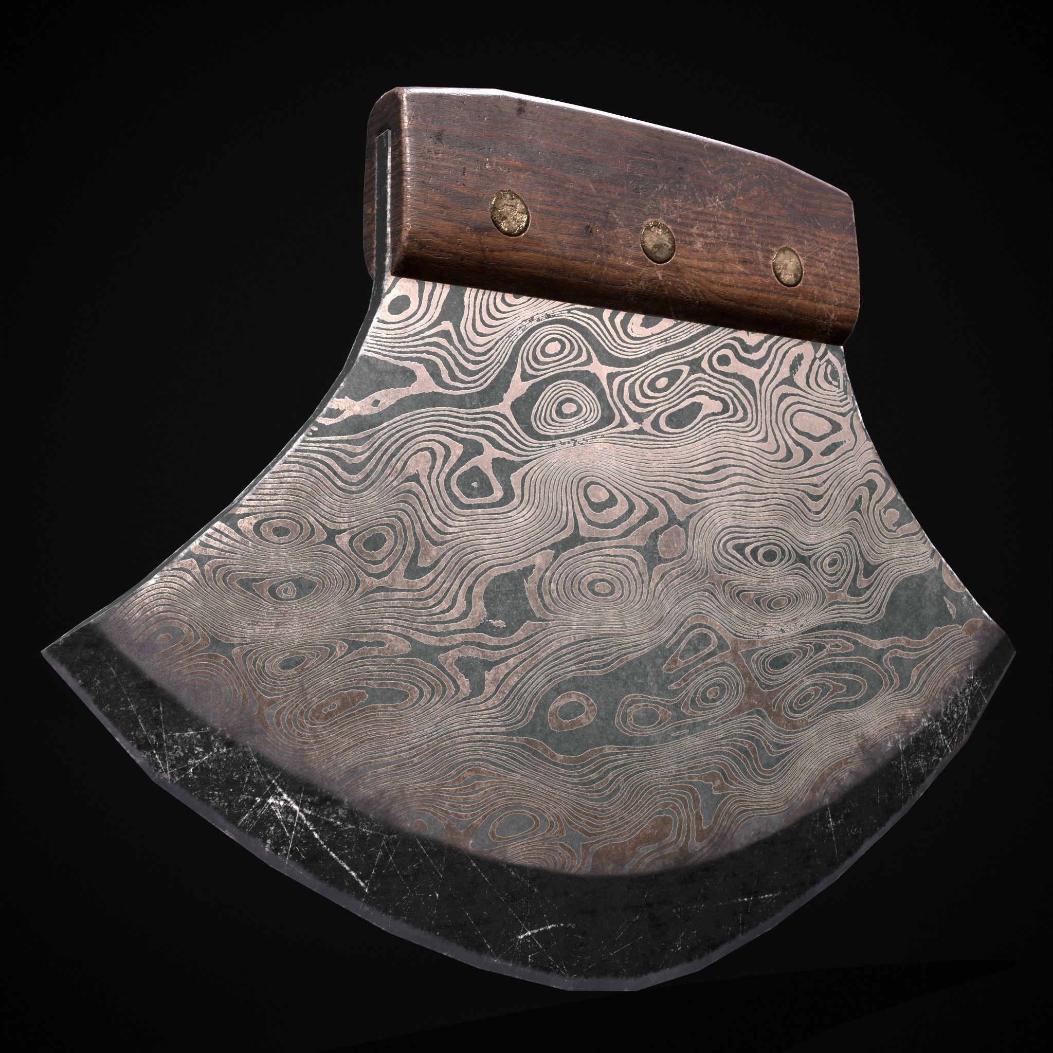 3D model Damascus Cutter VR / AR / low-poly | CGTrader