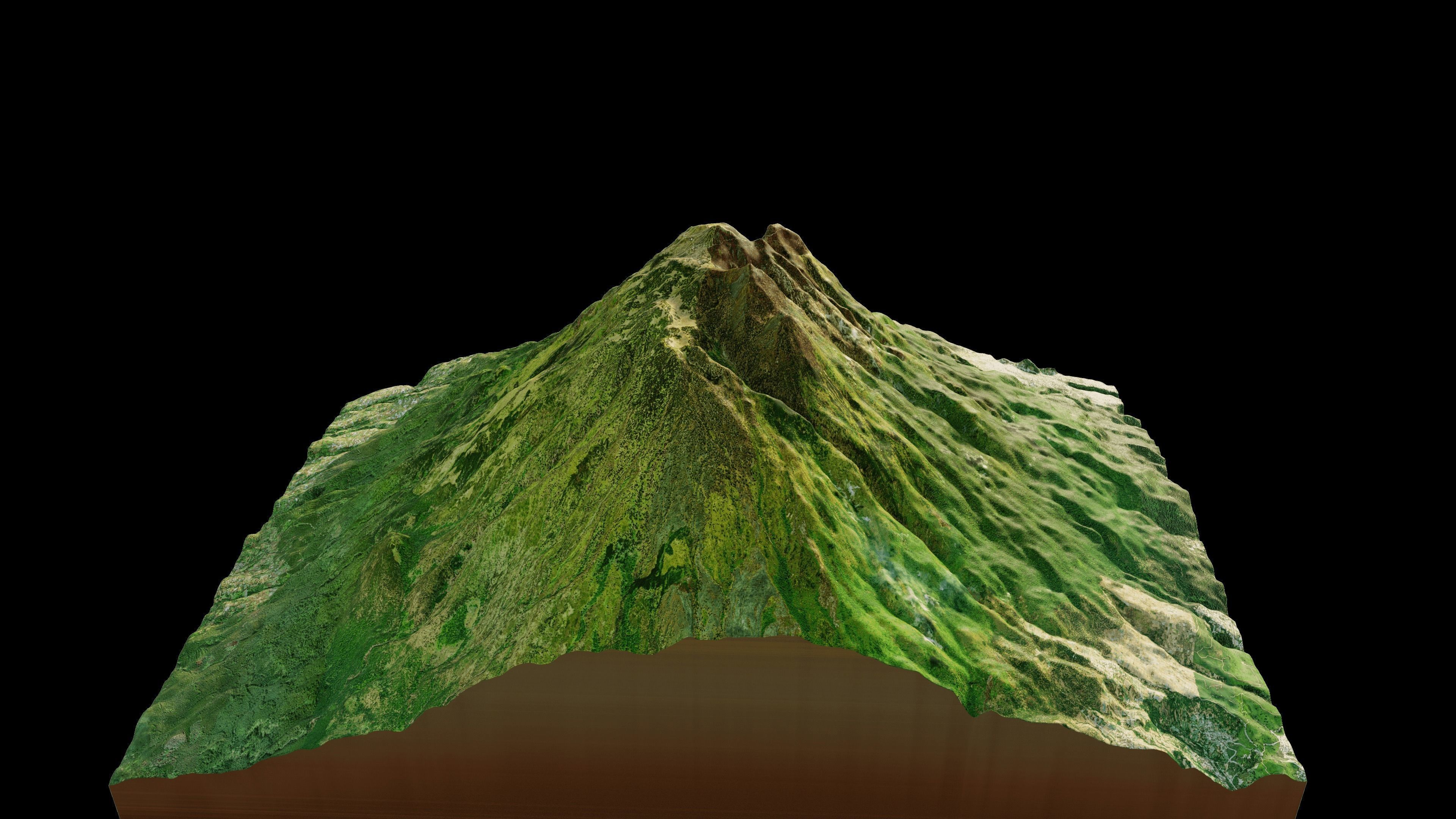 Mount Lawu 3d model Terrain 3D model | CGTrader