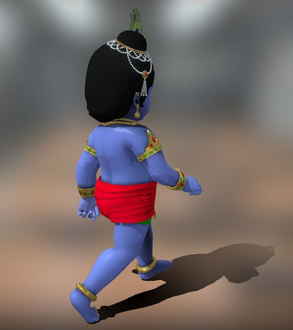 3D model Lord Krishna 3D model Artwork VR / AR / low-poly | CGTrader