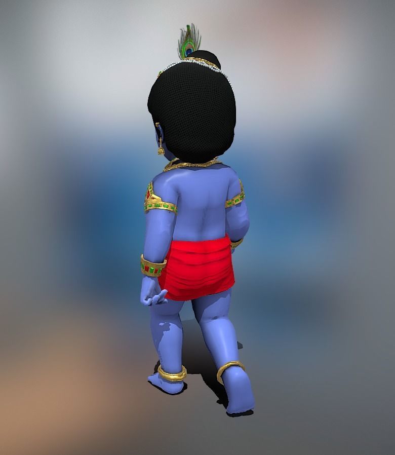 3D model Lord Krishna 3D model Artwork VR / AR / low-poly | CGTrader