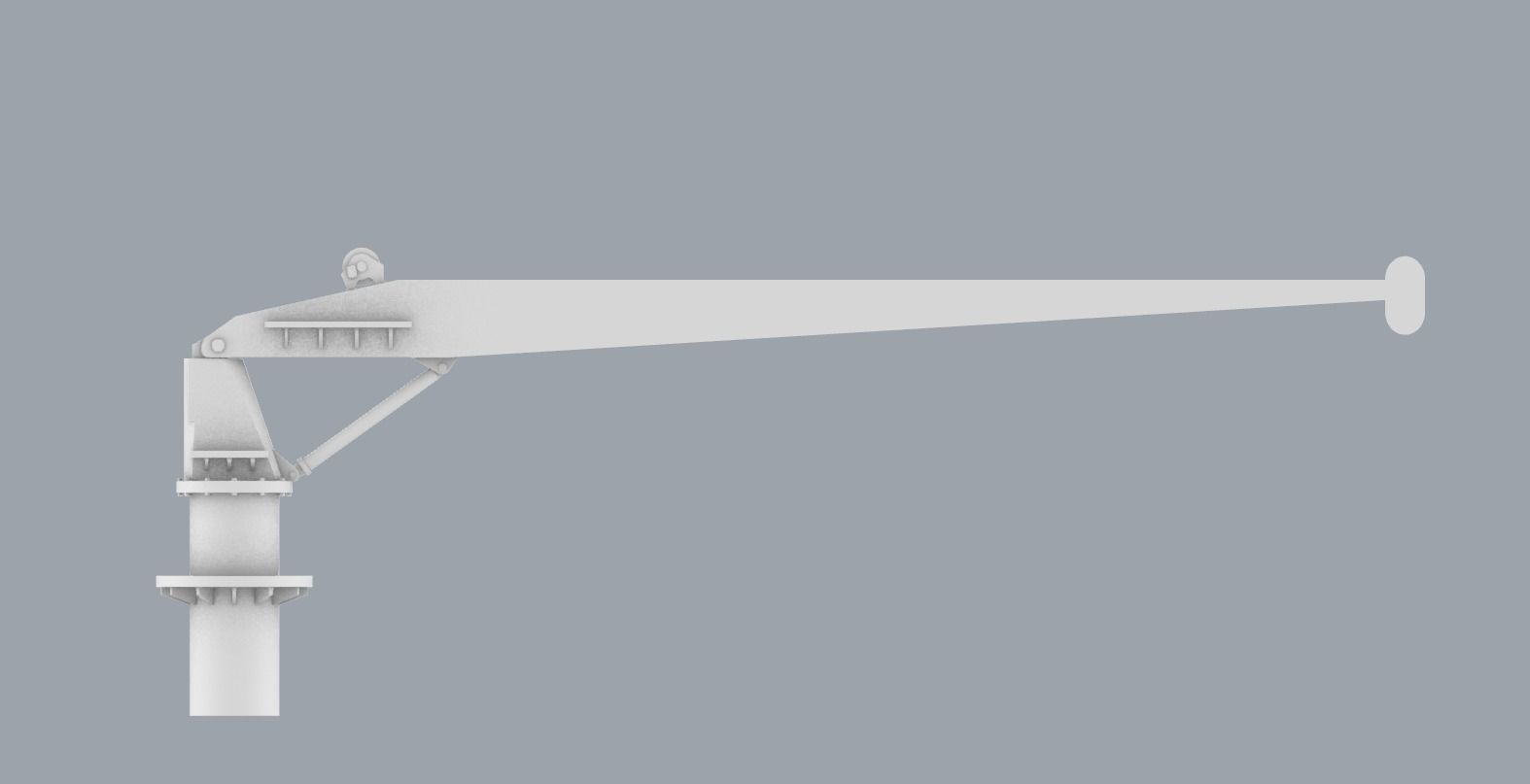 LNG Ships Deck Crane 3D model | CGTrader