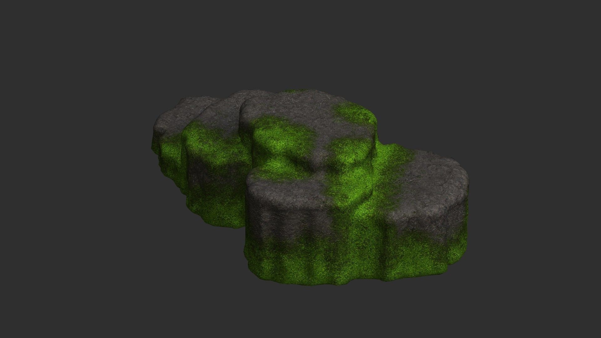 3D model Cave Platform 4 - Moss 2 VR / AR / low-poly | CGTrader