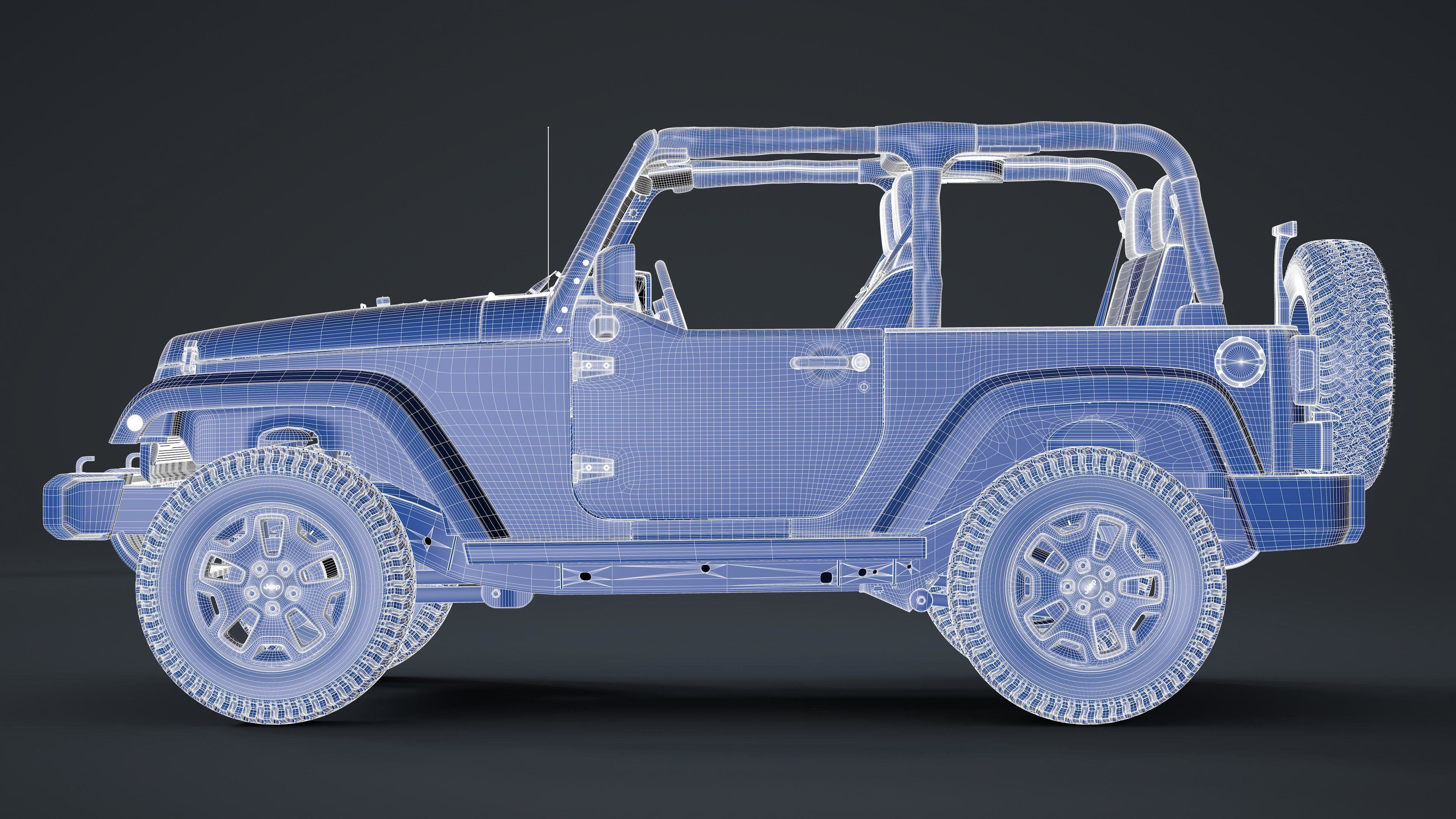 Jeep Wrangler JK 3D model | CGTrader