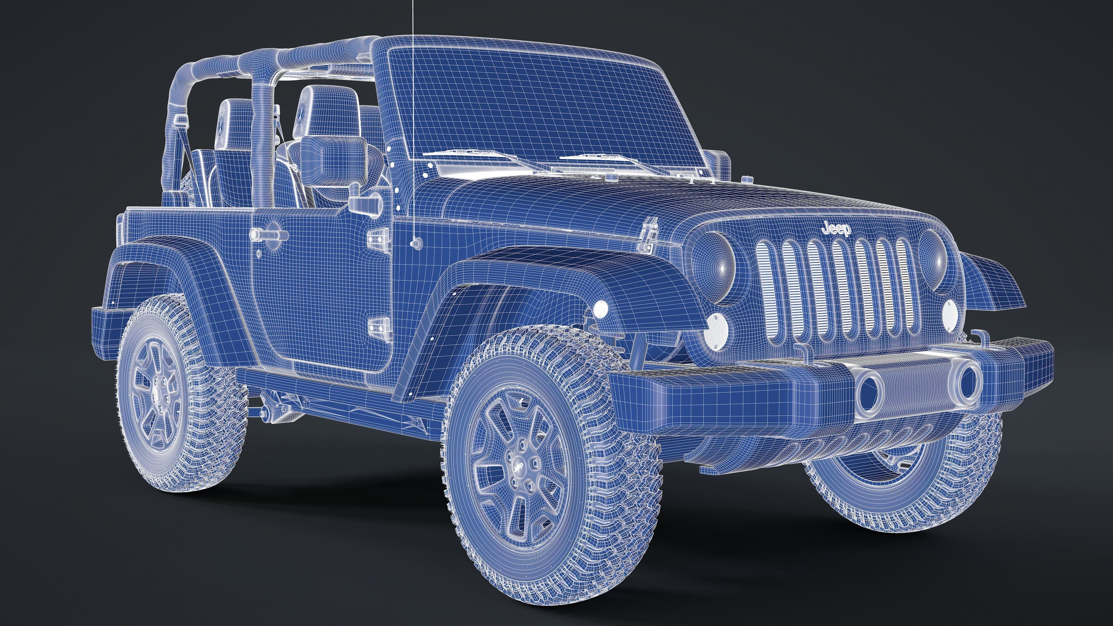 Jeep Wrangler JK 3D model | CGTrader