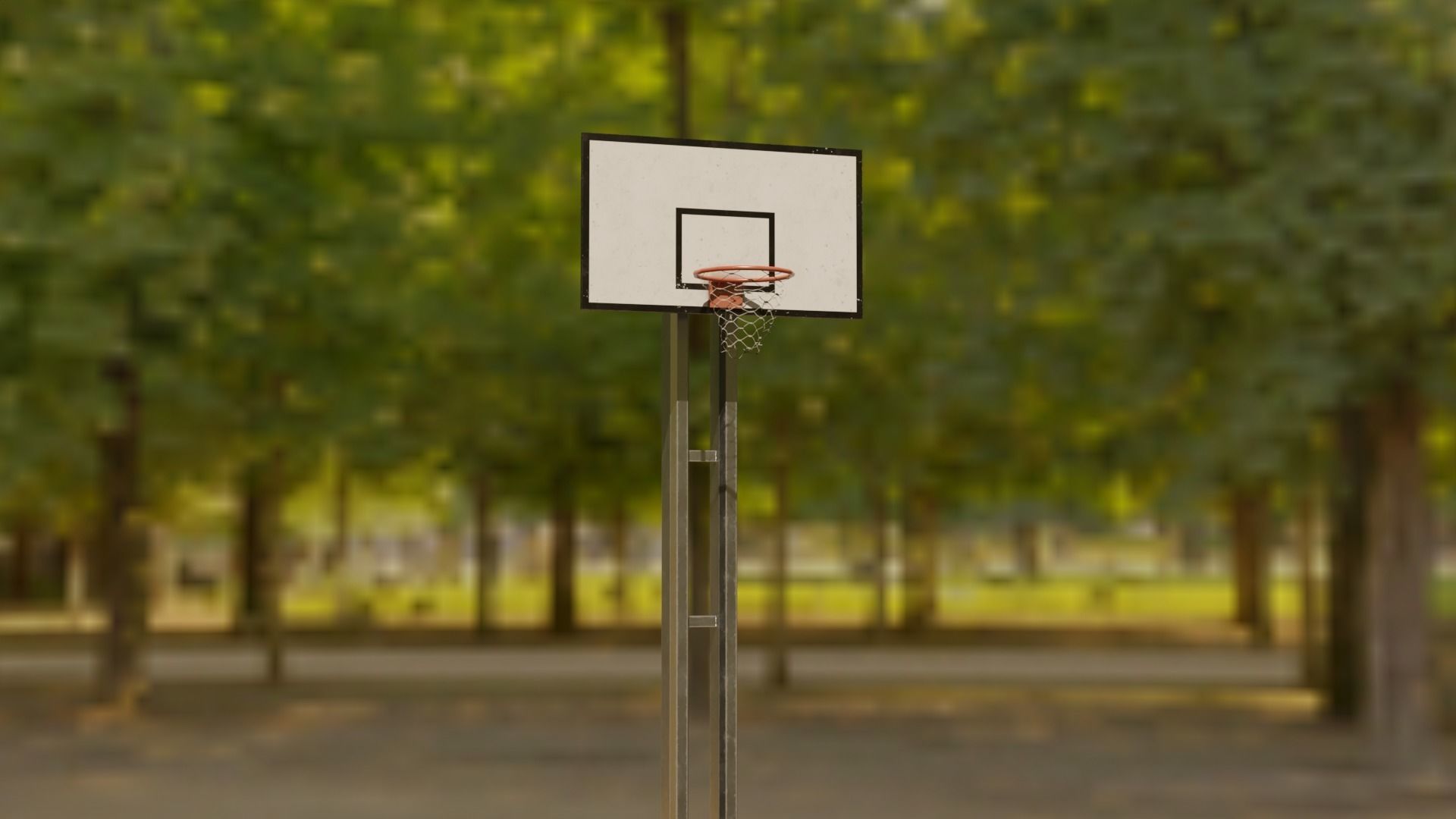 3D model Outdoor Basketball Hoop VR / AR / low-poly | CGTrader