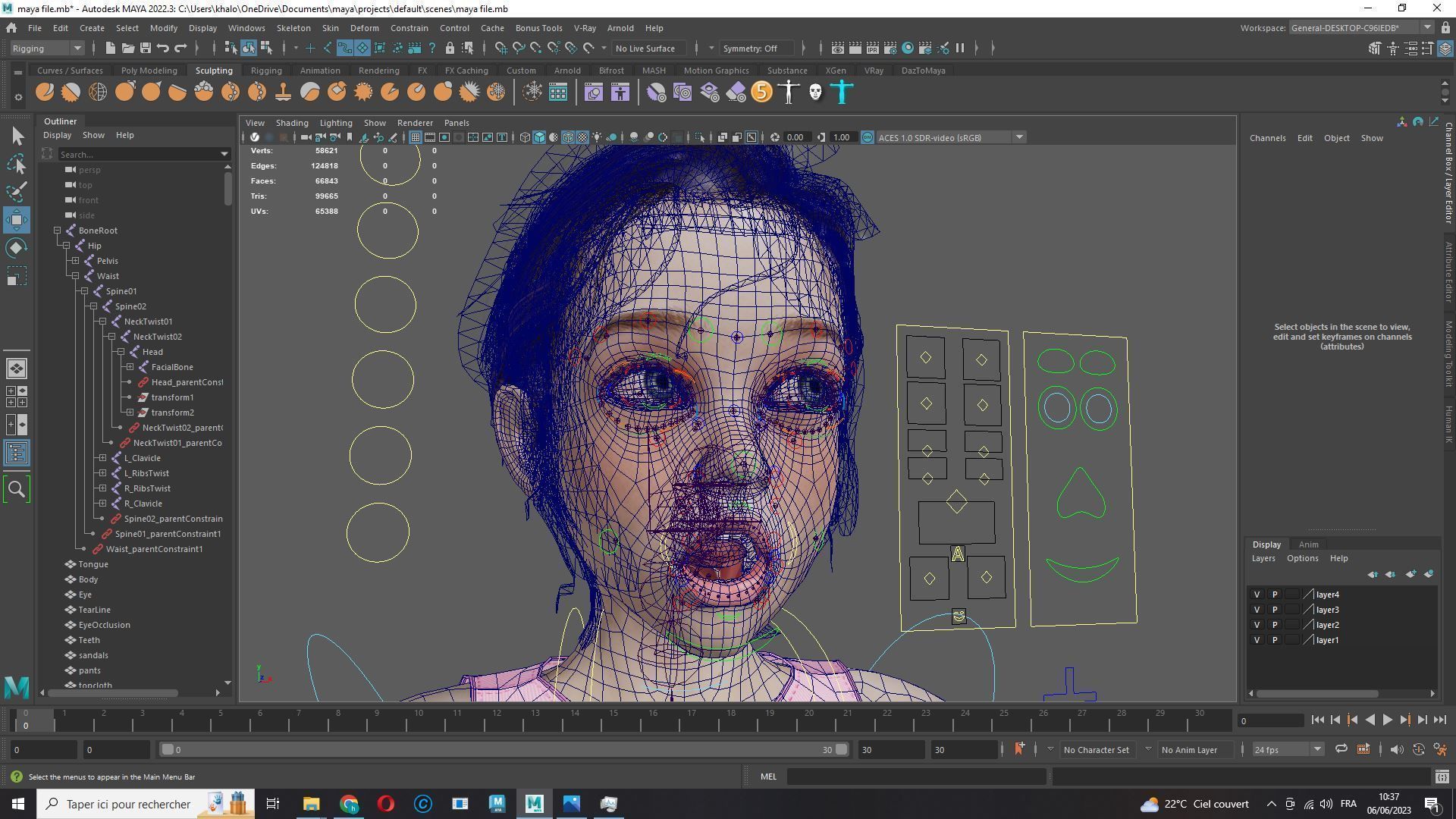 3d Model Staicy Realistic Girl Vr Ar Low Poly Cgtrader