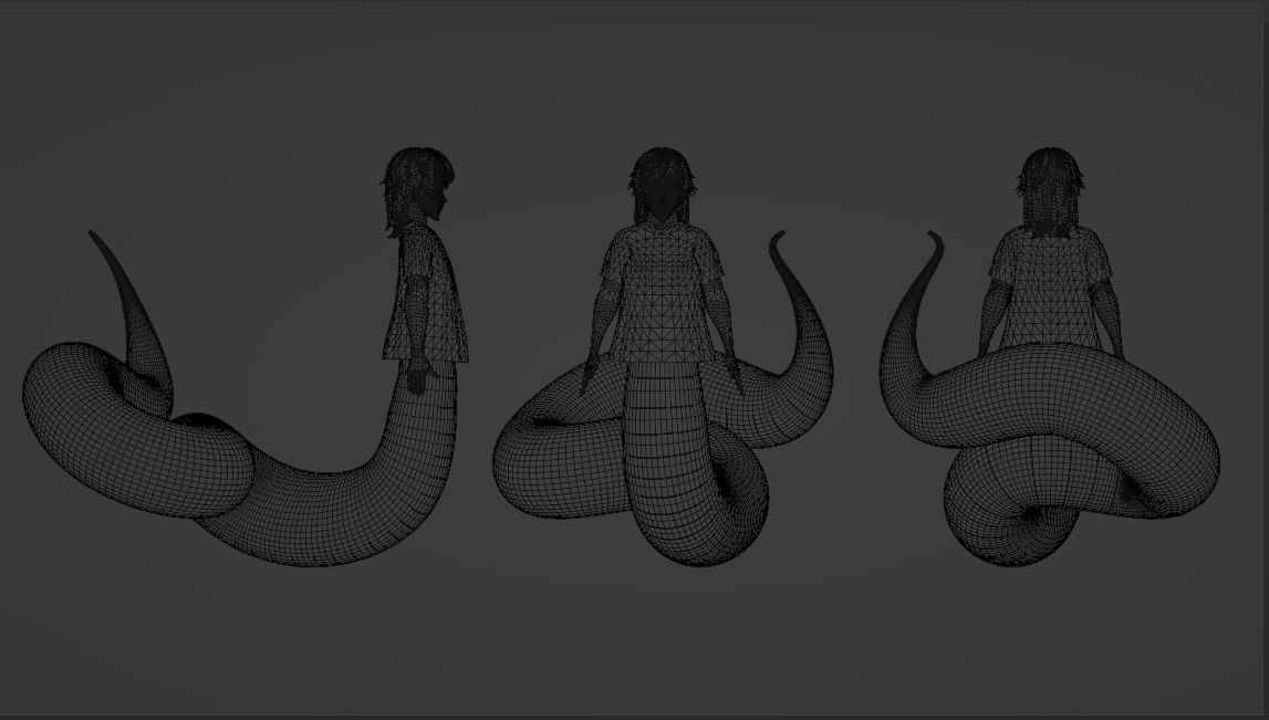 3D ANIME SNAKE BOY VRCHAT AVATAR 3D model rigged | CGTrader