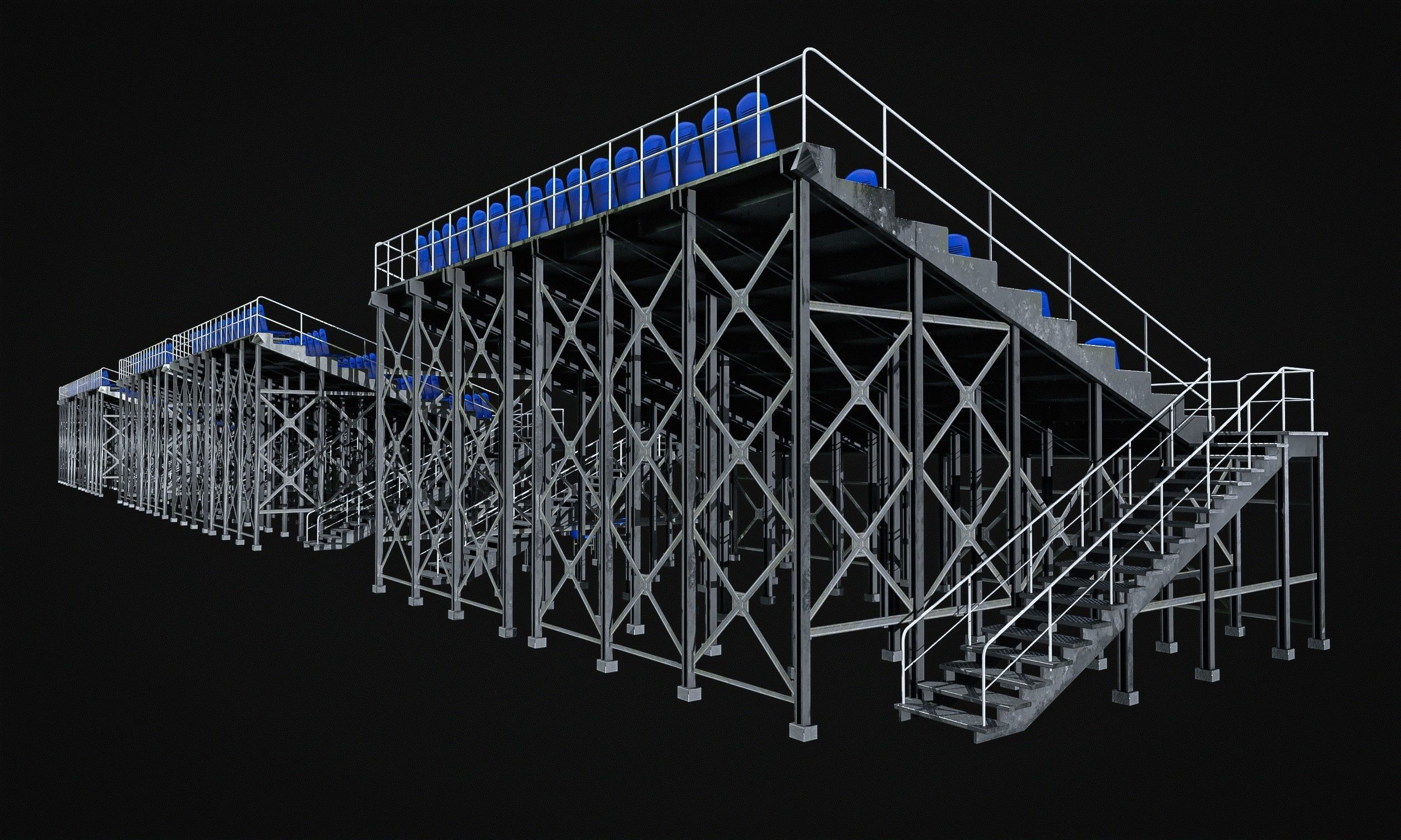 3D model Audience Stands Pack VR / AR / low-poly | CGTrader