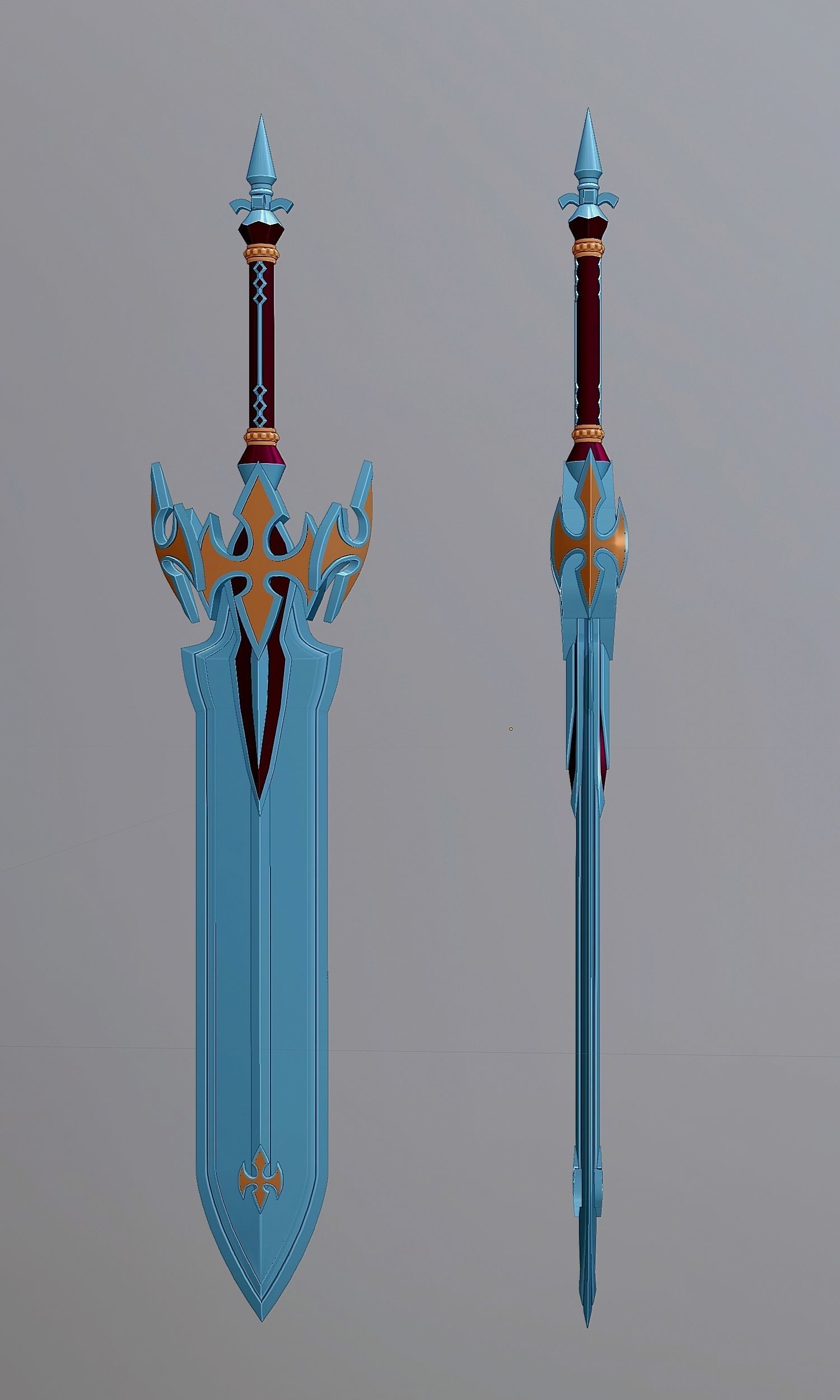 Fantasy style sword 59 3D model | CGTrader