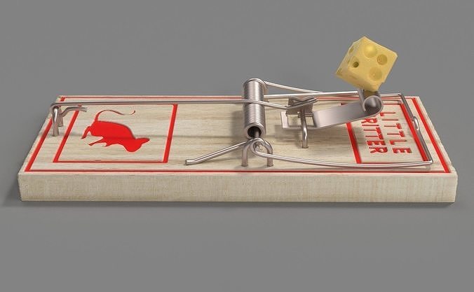 Mouse Trap 3D model animated rigged | CGTrader