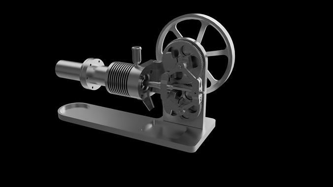 Stirling Engine 3D model 3D printable | CGTrader