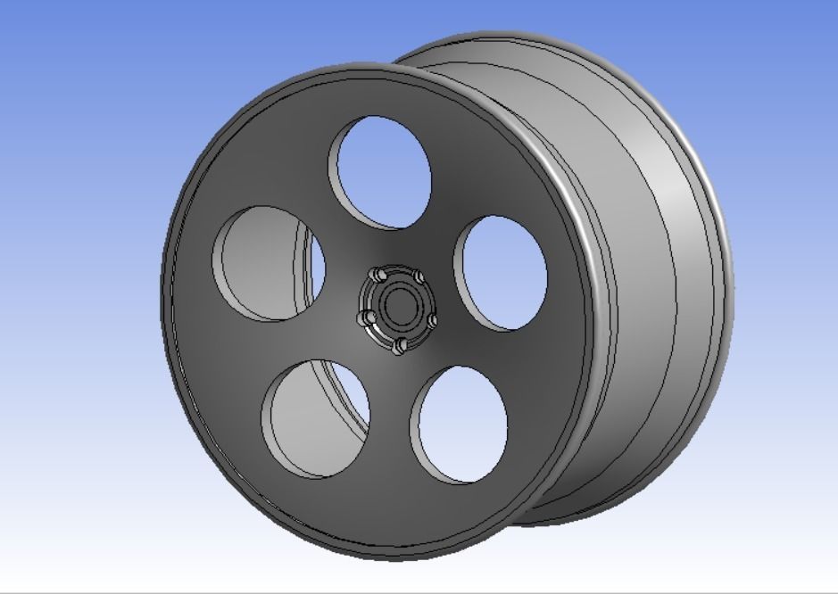 Simple Rim Model 3D model 3D printable | CGTrader