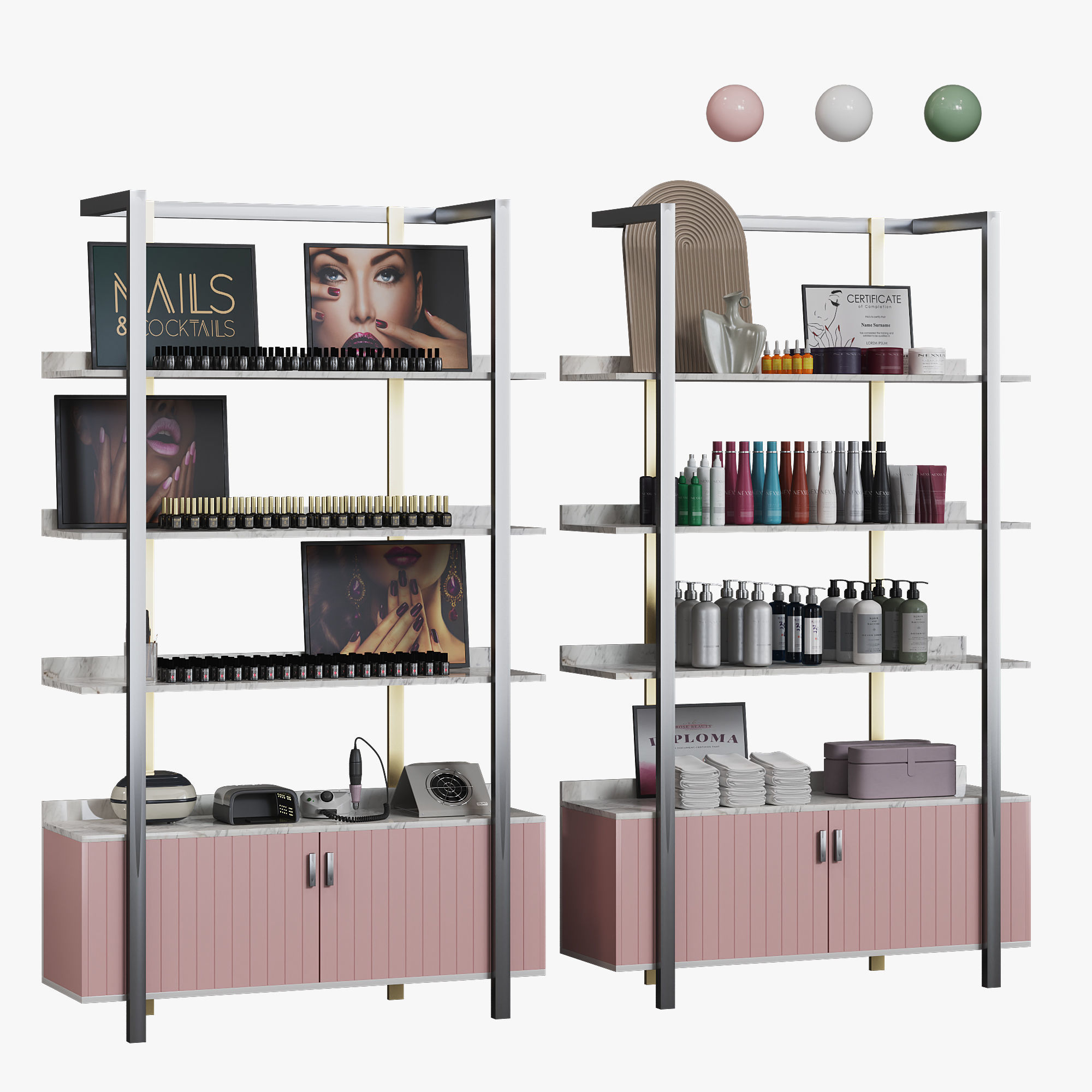 3D model Display rack for cosmetic products VR / AR / low-poly | CGTrader
