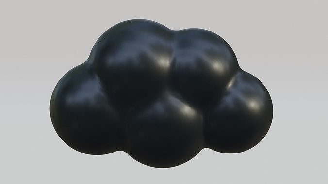 3D model Black Cloud VR / AR / low-poly | CGTrader