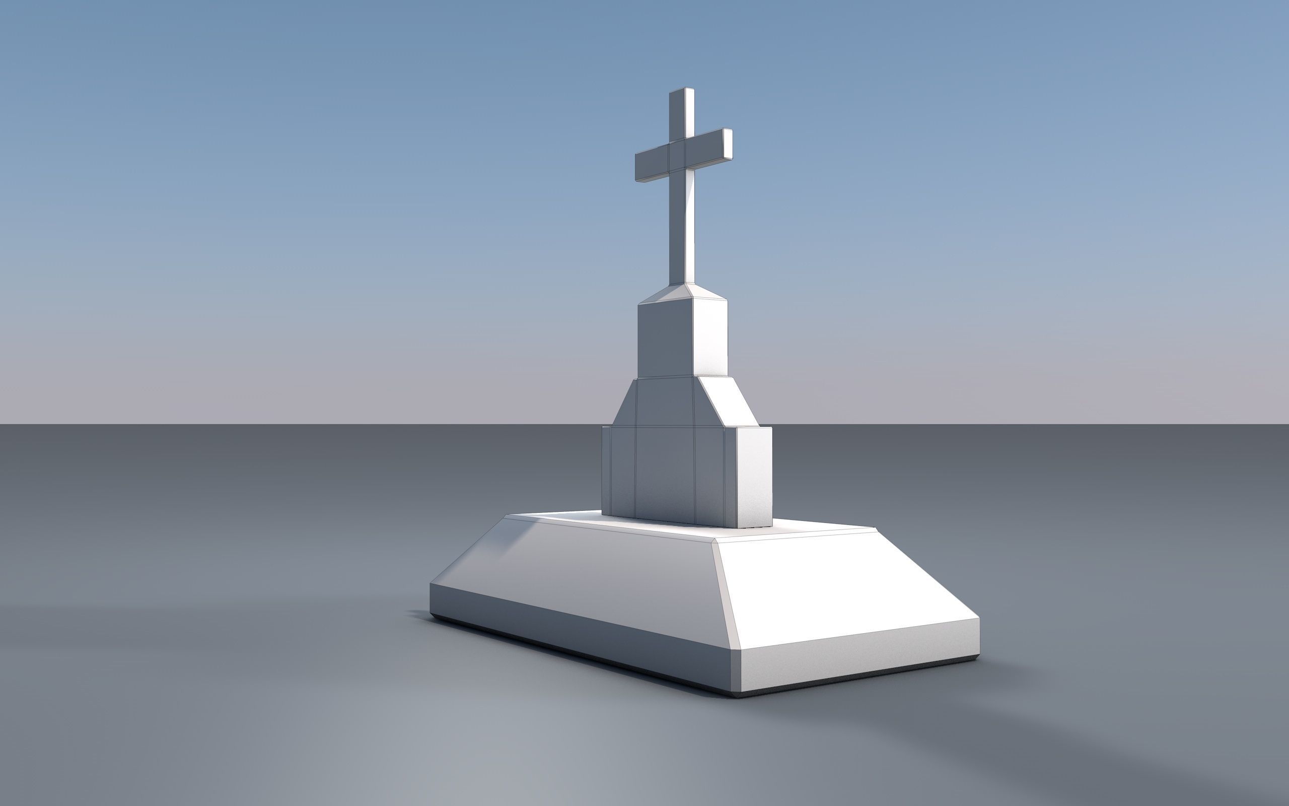 3D model Cemetery 3d model VR / AR / low-poly | CGTrader