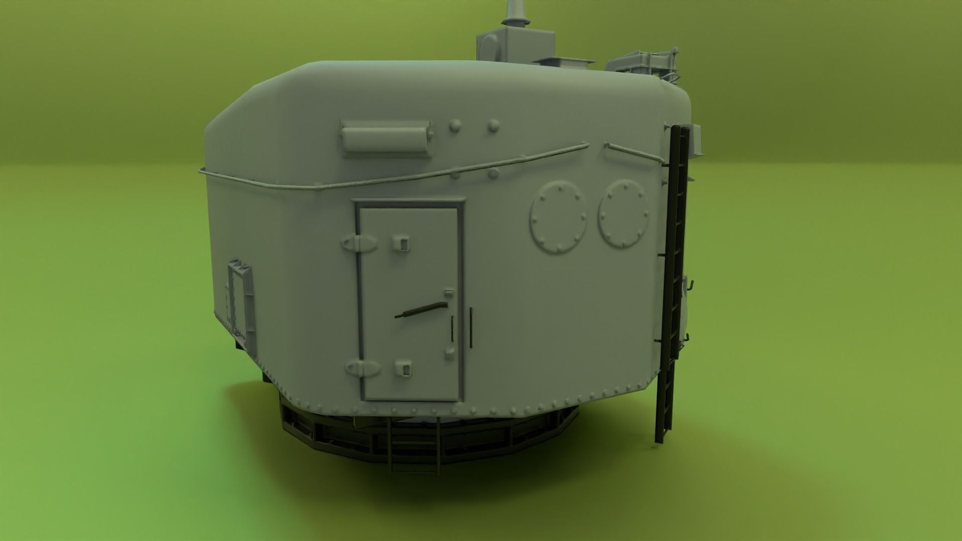 3D model Twin gun Mark6 Turret VR / AR / low-poly | CGTrader