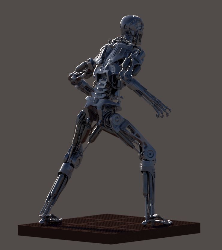 Terminator T-800 Endoskeleton T1 V4 High Detal 3D model 3D printable ...
