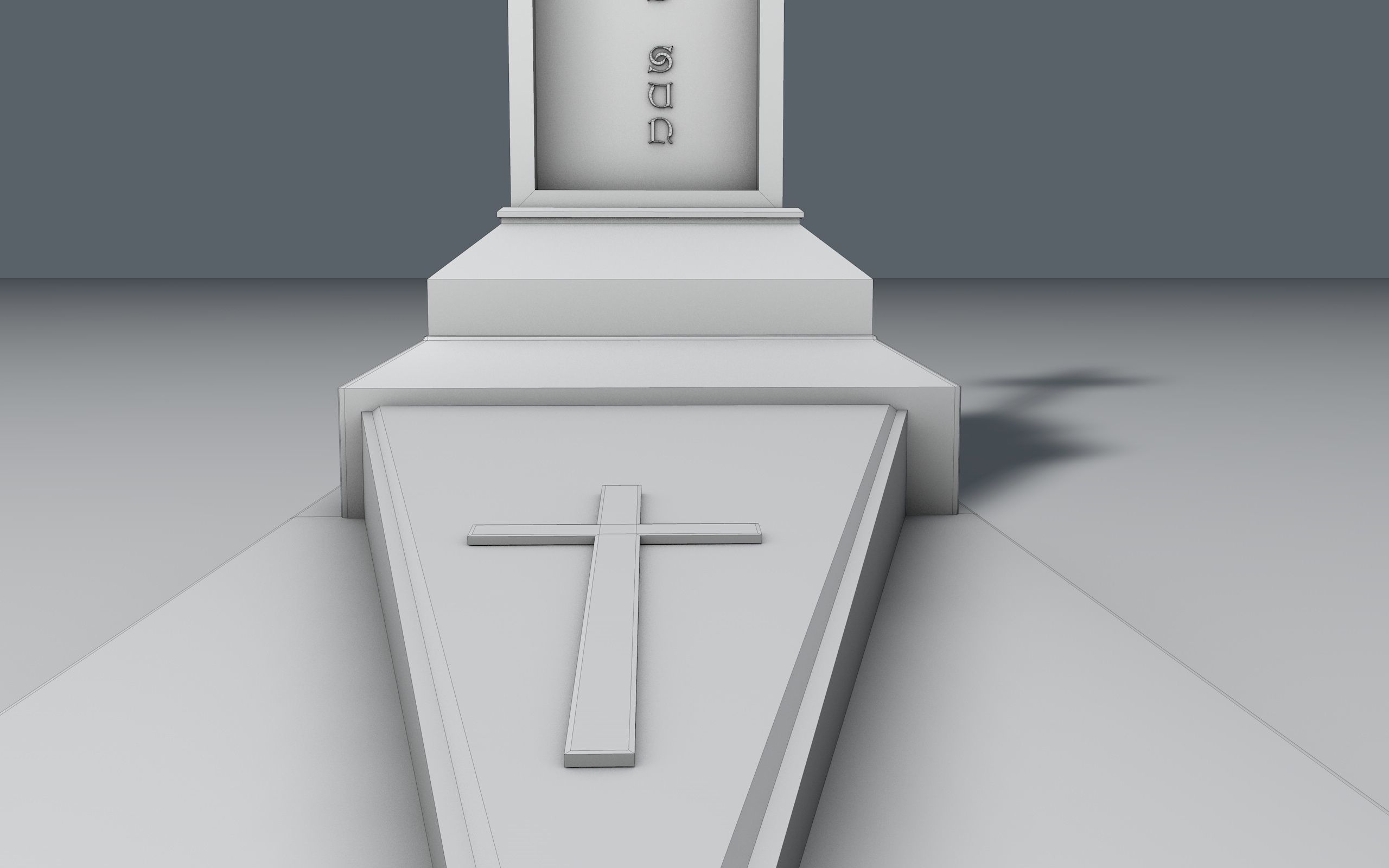 3D model Cemetery 3d model VR / AR / low-poly | CGTrader