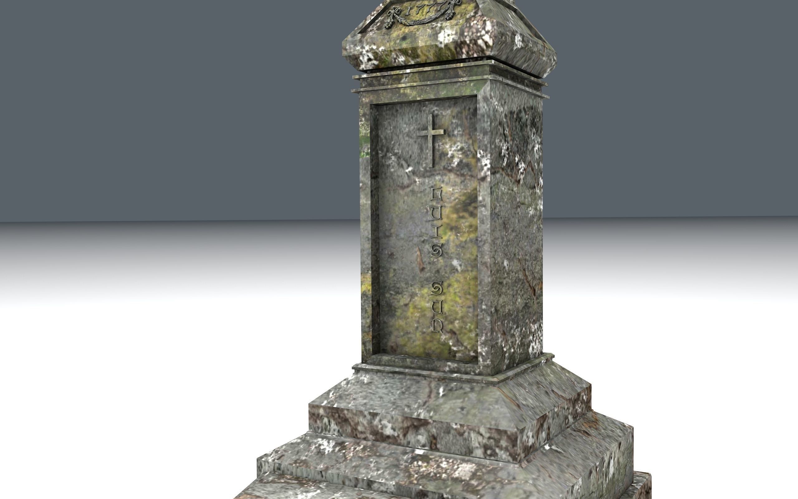 3D model Cemetery 3d model VR / AR / low-poly | CGTrader