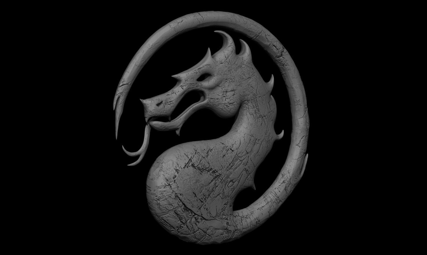 3D PRINTABLE MORTAL KOMBAT MK1 2023 DRAGON LOGO 3D model 3D printable ...