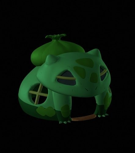 BULBASAUR HOUSE 3D model 3D printable | CGTrader