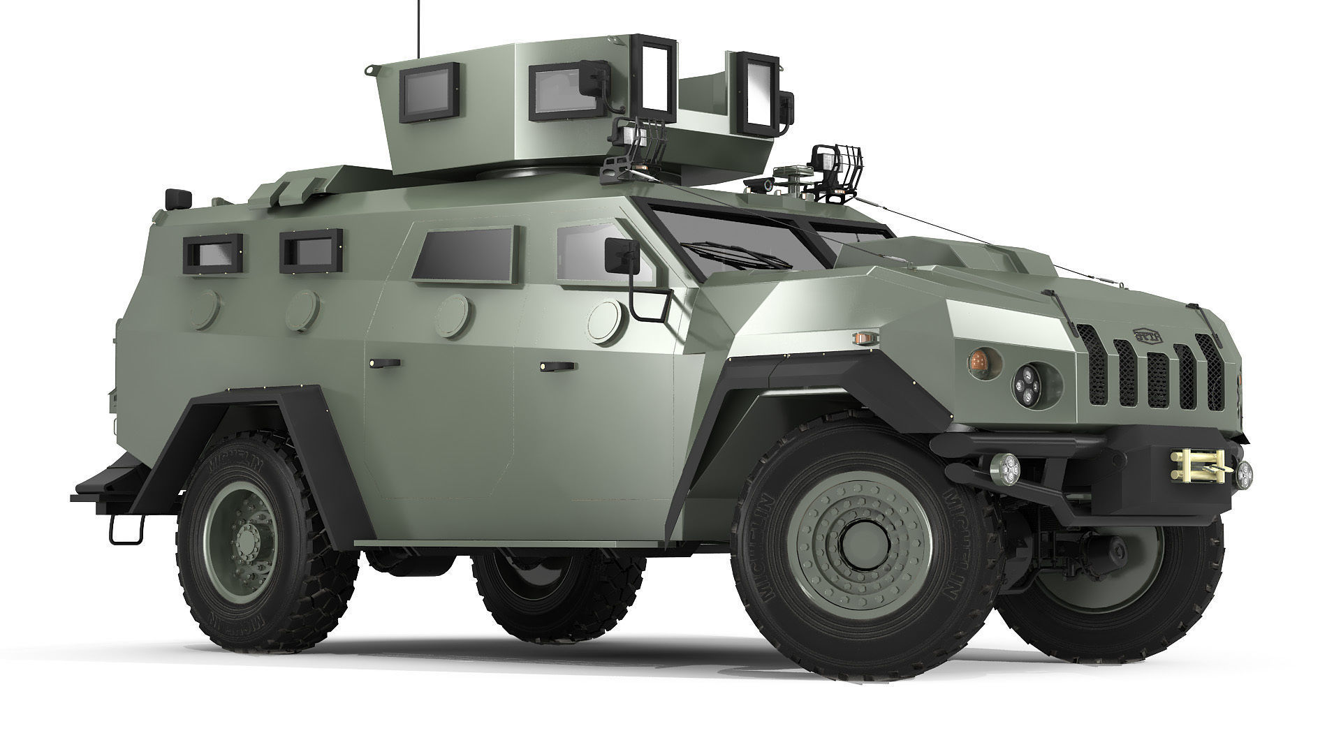 Military vehicle 3D model animated rigged | CGTrader