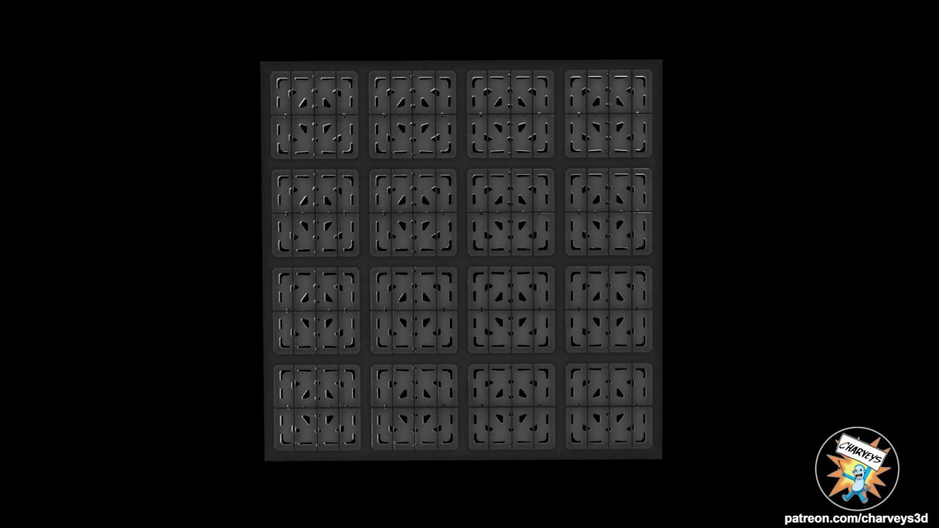 Star Wars Jabbas Palace Floor Grate for action figures 3D model 3D ...