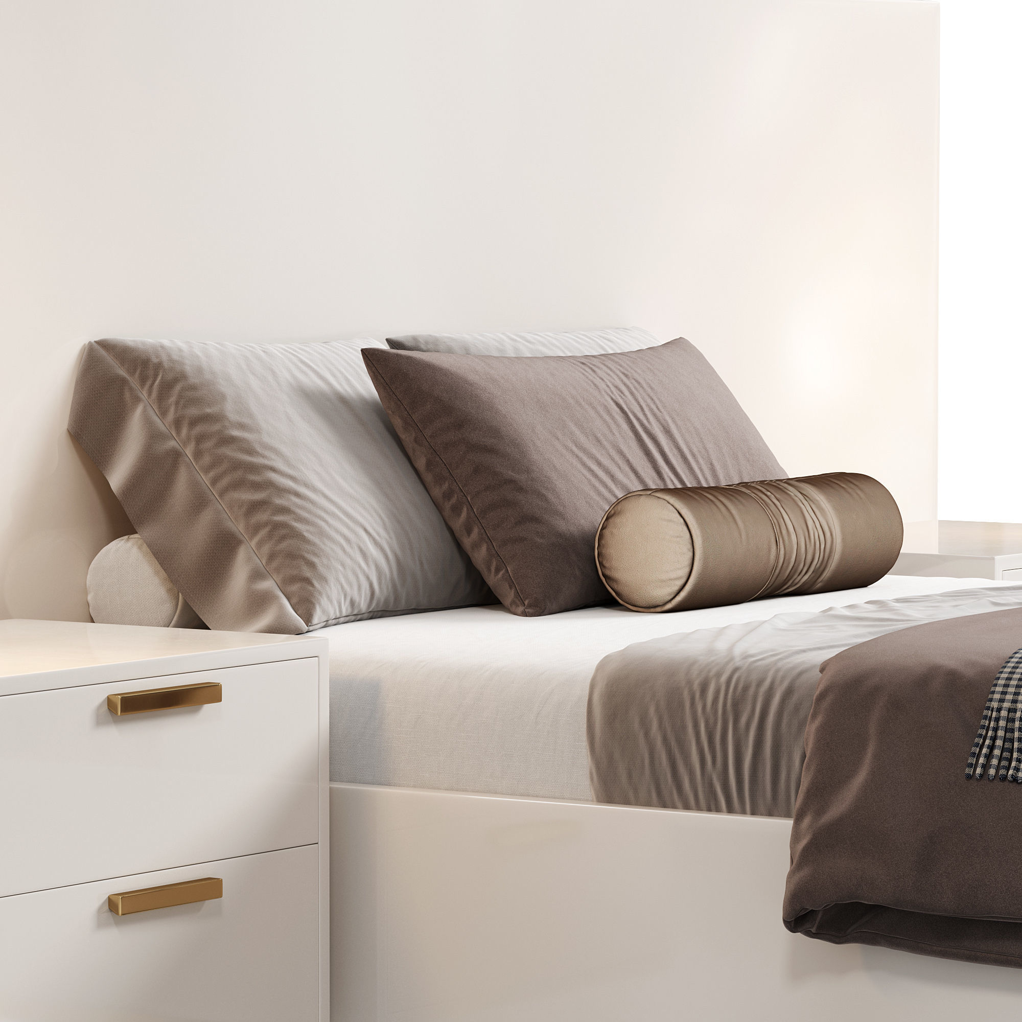 Single bed for hotel room 3D model | CGTrader