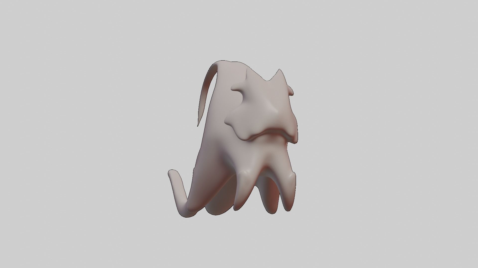 Flashy Cat fluid art sculpture with PBR and HDRI 3D model | CGTrader