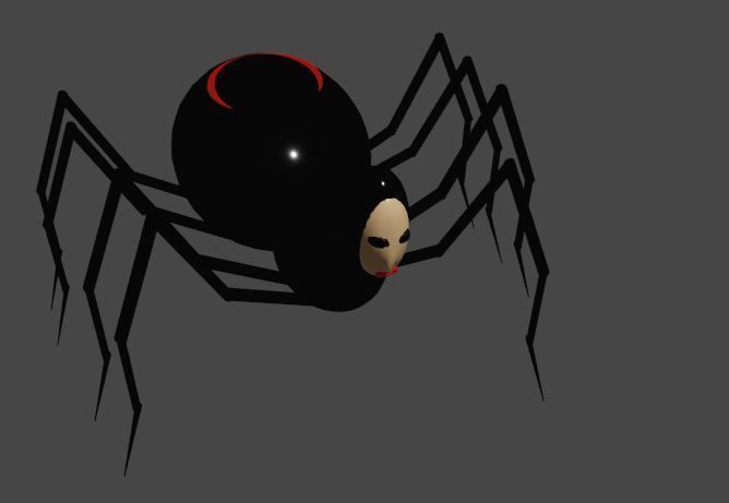 3D model Scary Spider Lady Demon 3D model VR / AR / low-poly | CGTrader