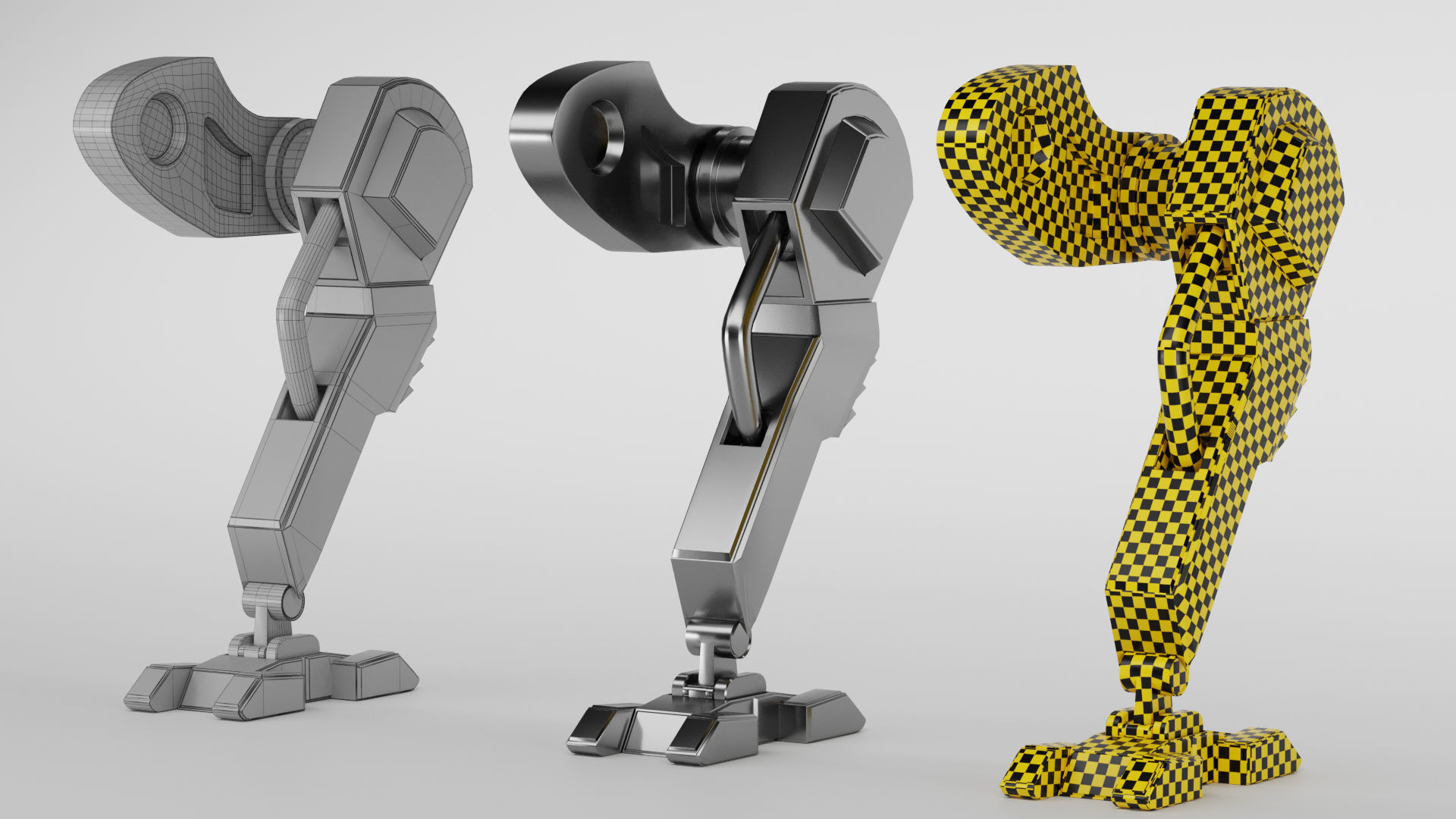 3D model 10 MECHANICAL LEG VOL 01 VR / AR / low-poly | CGTrader