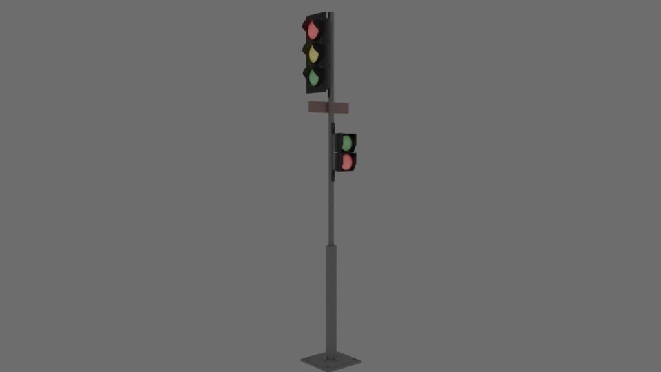 3D Model of Urban Traffic Light 3D model | CGTrader