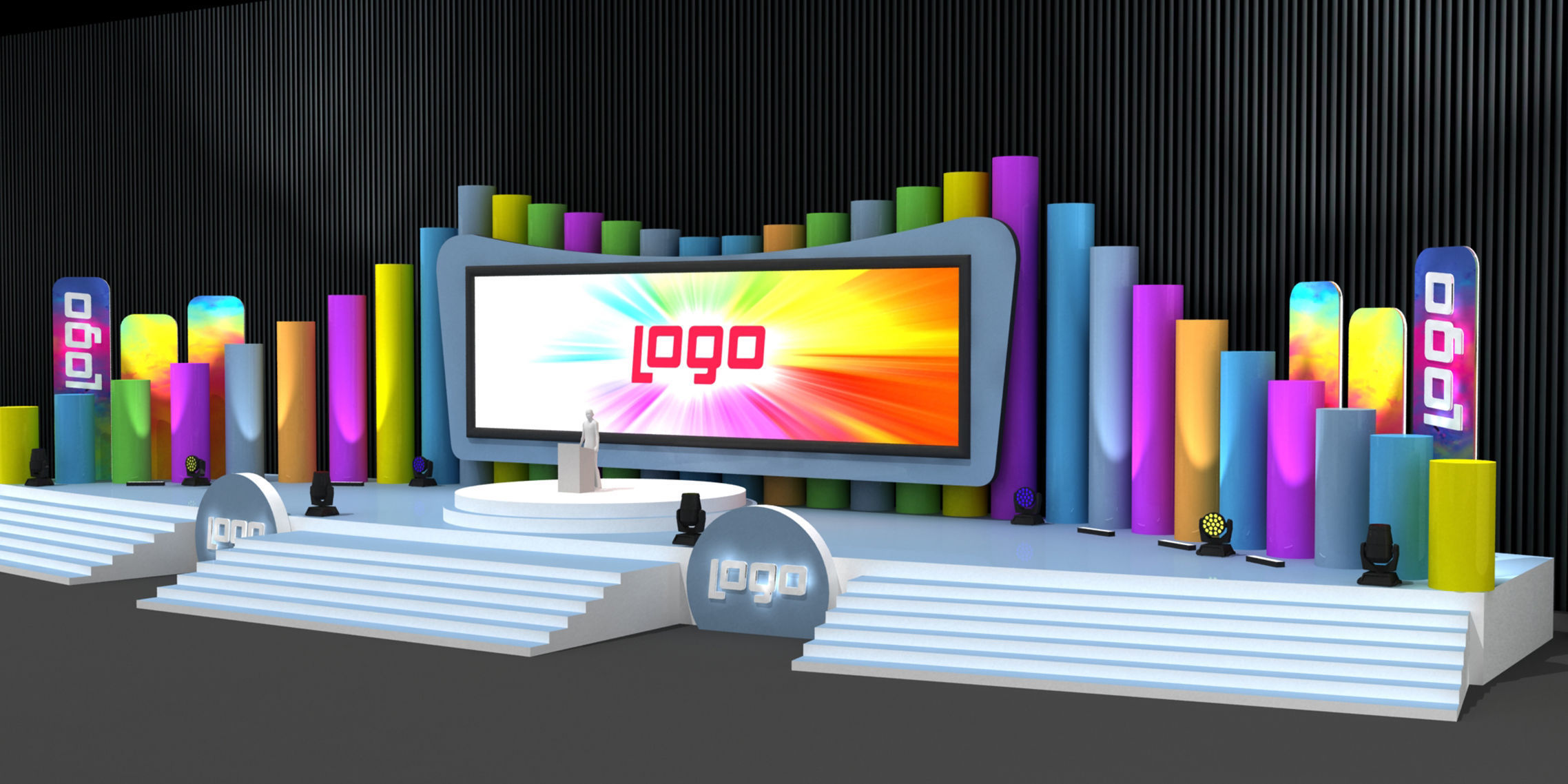 Modern Summit Stage Decor 027 3D model | CGTrader