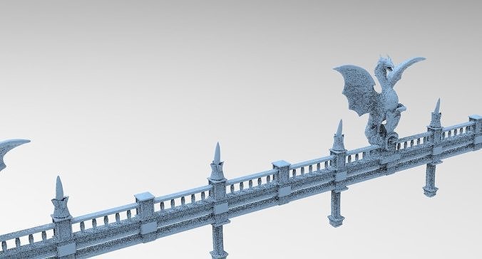 Bloodborne Inspired Dragon Bridge 1 3D model | CGTrader