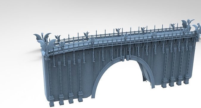 Bloodborne Inspired Dragon Bridge Tall 3D model | CGTrader