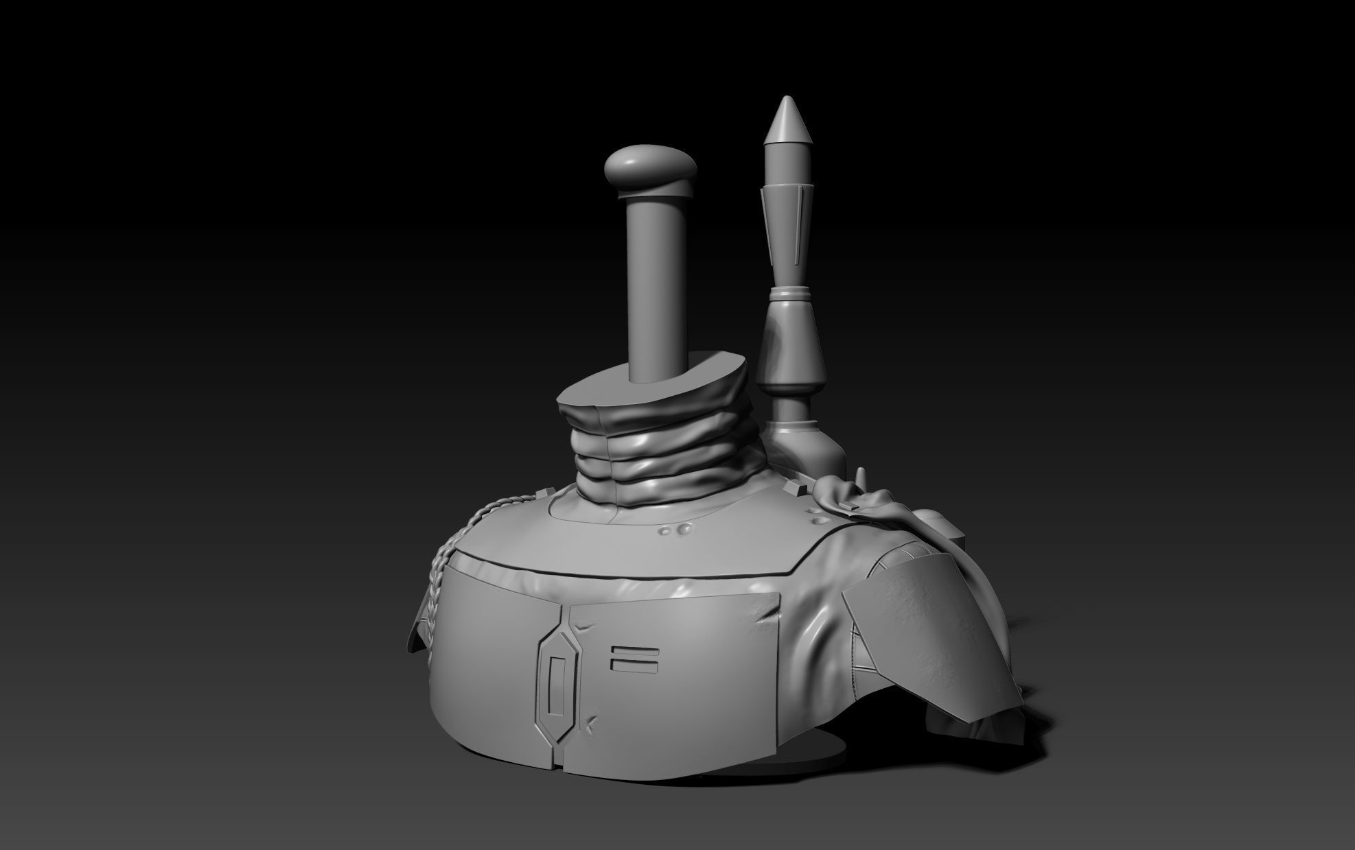 Stand for Boba Fett Helmet Original Trilogy 3D model 3D printable ...