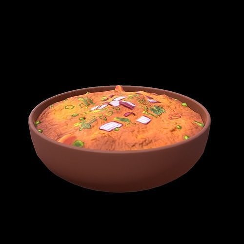 3D model Pav Bhaji VR / AR / low-poly | CGTrader