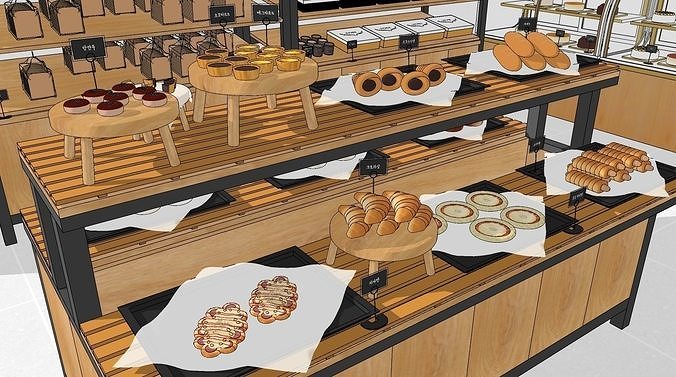 Bakery 3D model | CGTrader