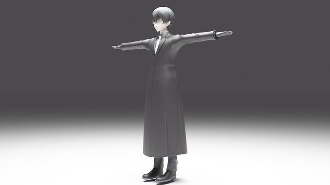 3D model Sasaki Haise - Tokyo Ghoul VR / AR / low-poly | CGTrader