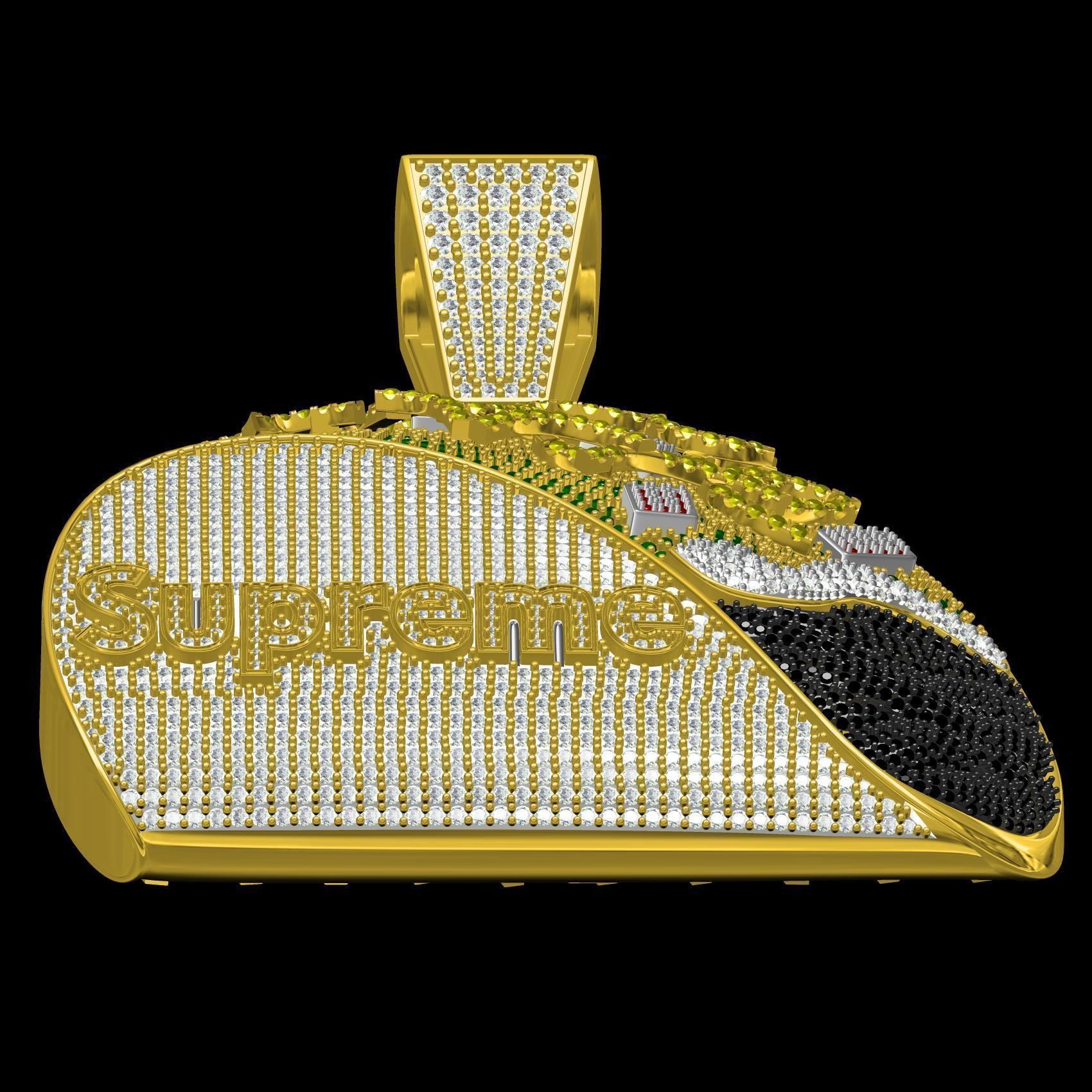 Unique Taco Diamond Hip Hop Pendant 3D model 3D printable | CGTrader