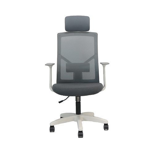 STC10 white frame computer mesh office chair 3D model | CGTrader