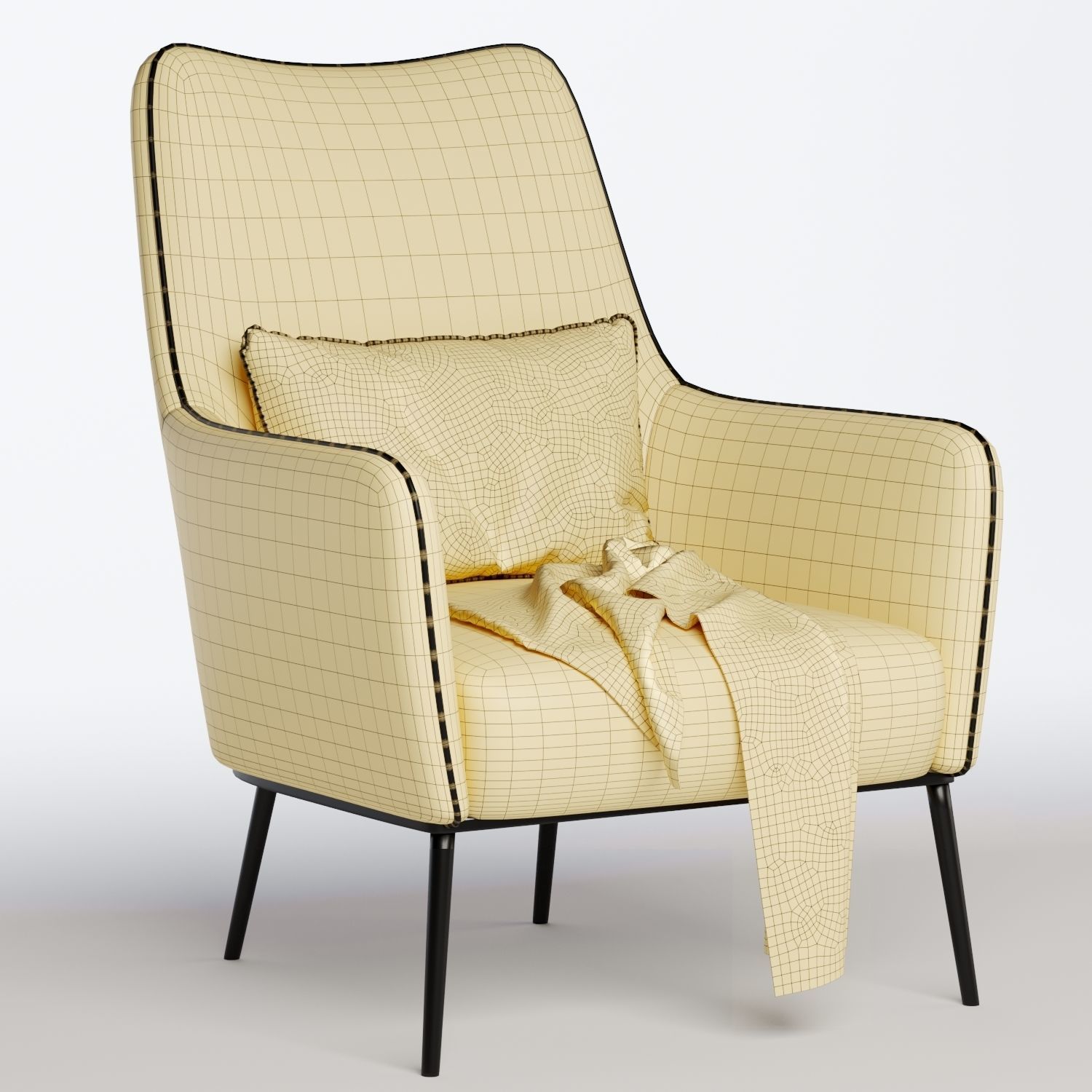 Ripley armchair 3D model | CGTrader