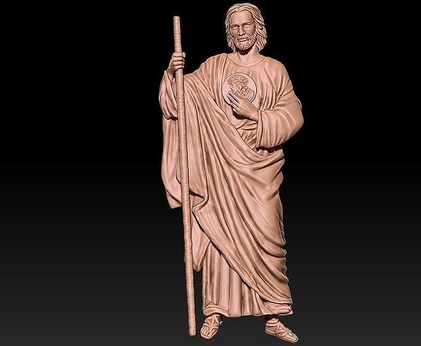 St Jude 3D model 3D printable | CGTrader