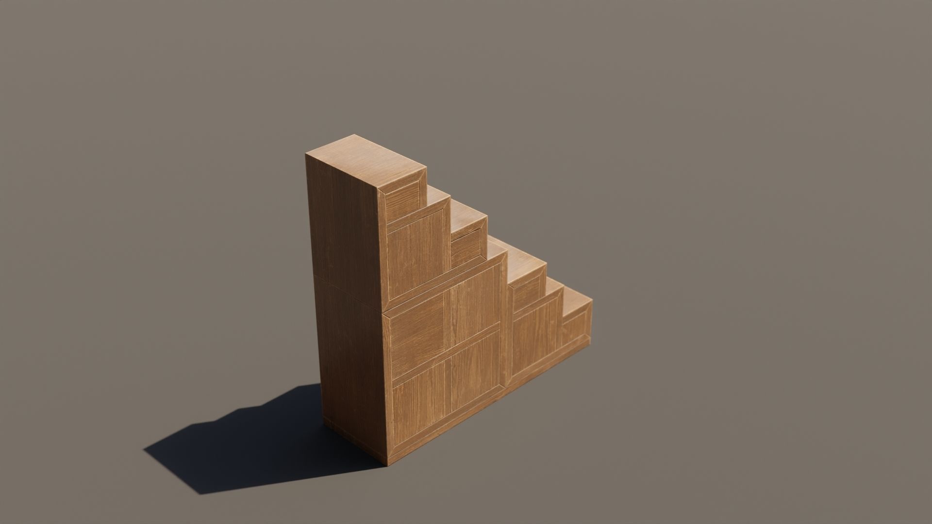 3D model Japanese step chest VR / AR / low-poly | CGTrader