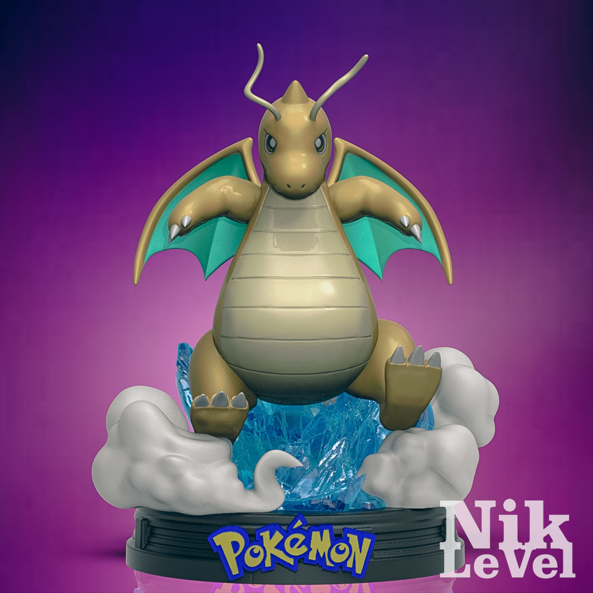Dragonite Pokemon 3D Printable 3D model 3D printable | CGTrader