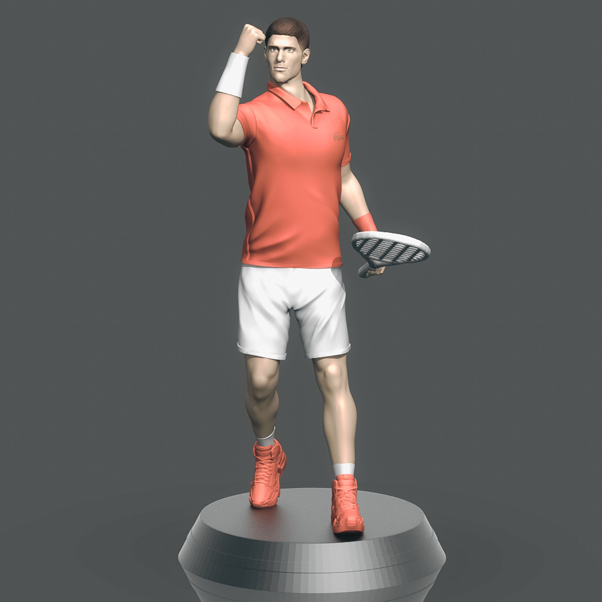 Novak Djokovic 3D Printable 3 3D model 3D printable | CGTrader
