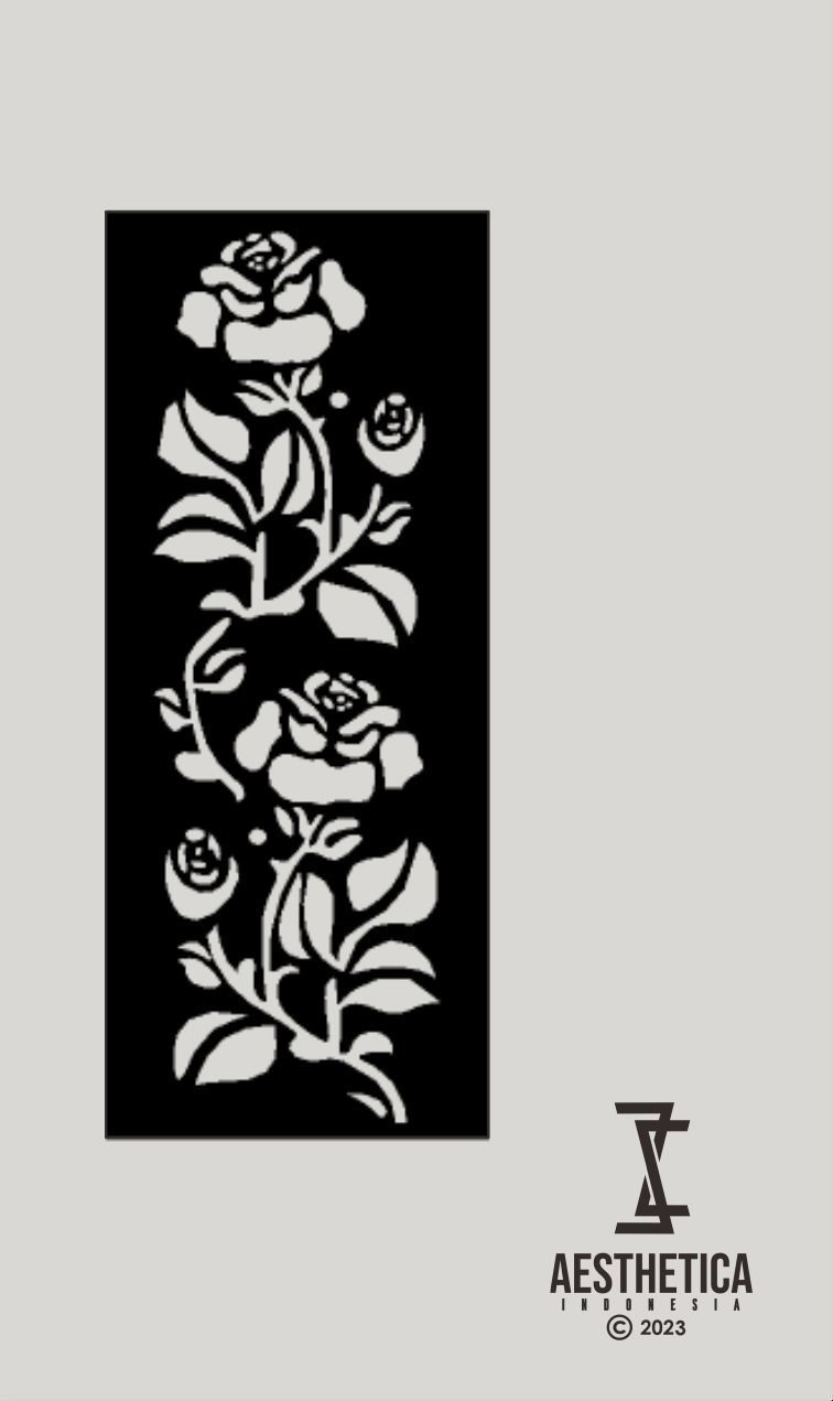 flower pattern b for cnc router and laser cutting 3D model | CGTrader