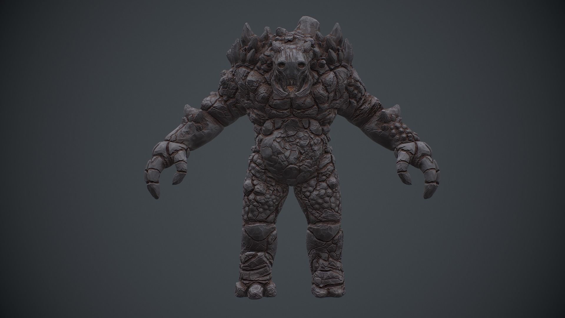 3D model Golem VR / AR / low-poly | CGTrader