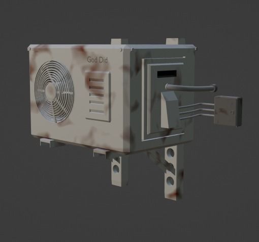 3D model Air Conditioner Unit AC Low-poly VR / AR / low-poly | CGTrader
